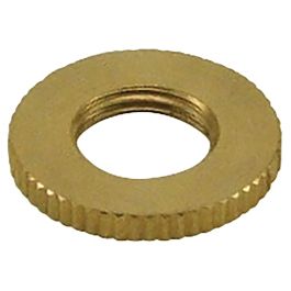 Brass 1/8 IPS - Knurled- Heavy Lock Nut - Unfinished 20-0010-00