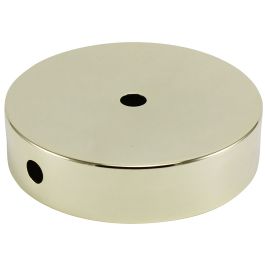 4" Plain Round Lamp Base Steel 38-0240-10