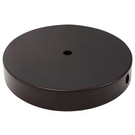 6" Plain Round Lamp Base Steel - Bronze 38-0260-38