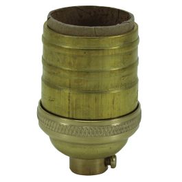 Heavy Wall Solid Brass Short Keyless Socket - Unfinished 40-1697-00