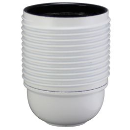 VLM E27 3-Piece Full Thread Phenolic Socket - White 41-2558-40