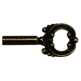 #6-32 Antique Key For Turn Knob Sockets - Antique Brass 49-0502-30