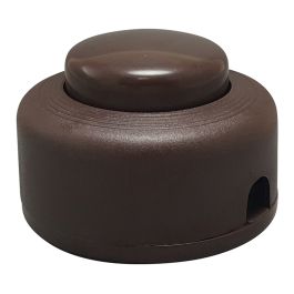 On/Off Push Button Floor Switch - Brown 55-0336-45
